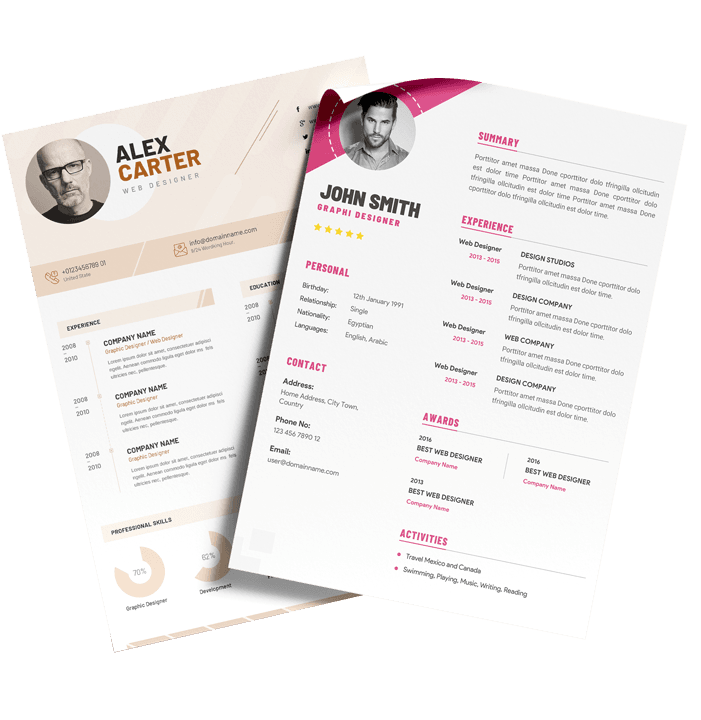 Ücretsiz CV Şablonları İndirin - CV2Go - Çevrimiçi CV Oluşturucunuz