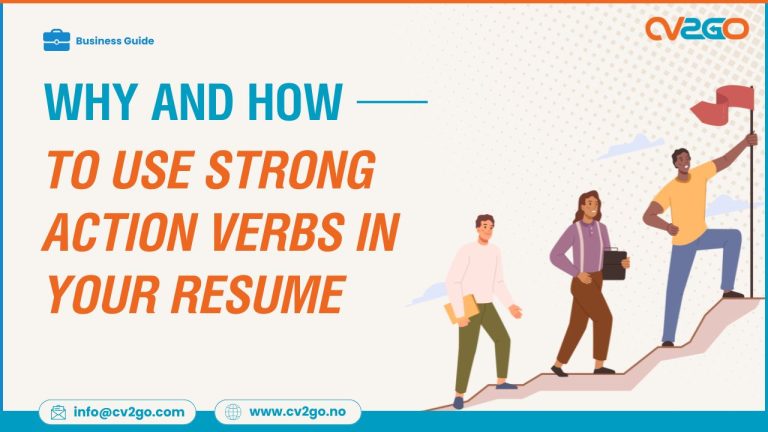 Why and How to Use Strong Action Verbs in Your Resume - CV2Go - Your ...